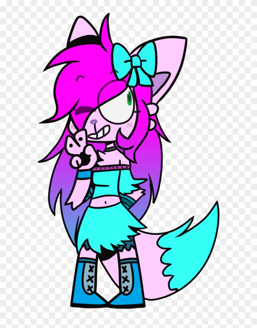 [art Trade]-neongamerwolf By Snowyacorn - Cartoon - Free Transparent ...